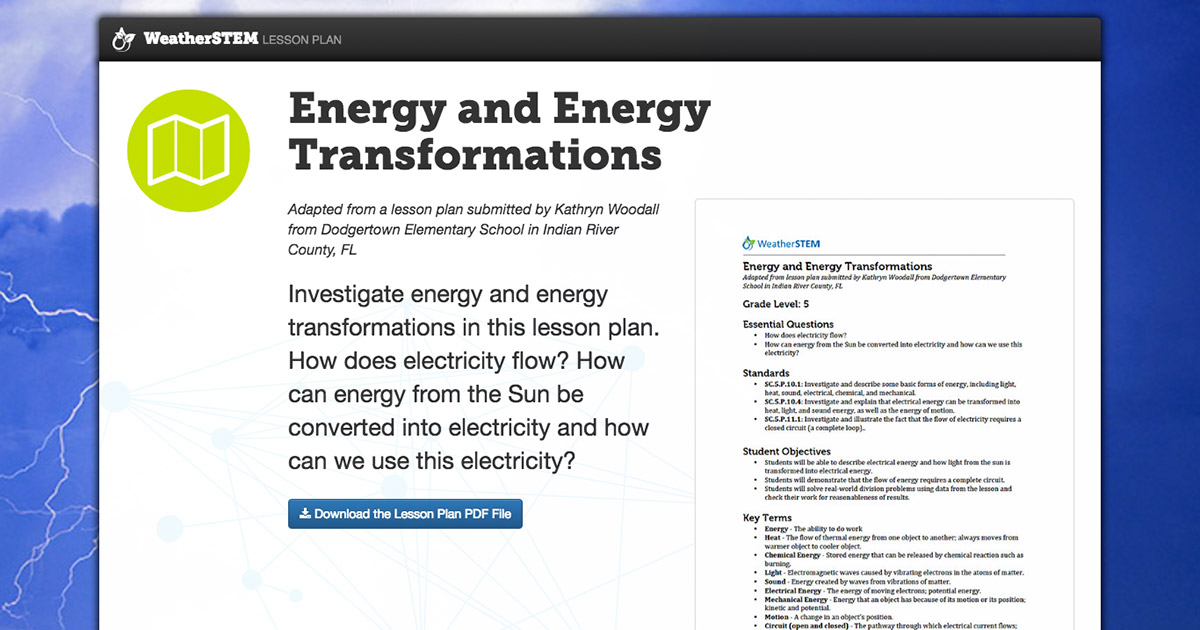 Energy and Energy Transformations