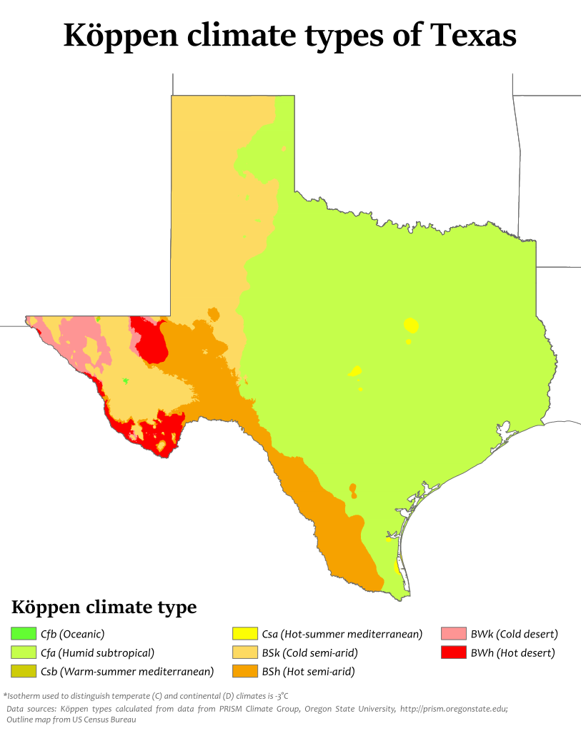 K ppen Climate Classifications Climate Of Texas K ppen Climate Classifications Climate Of Texas